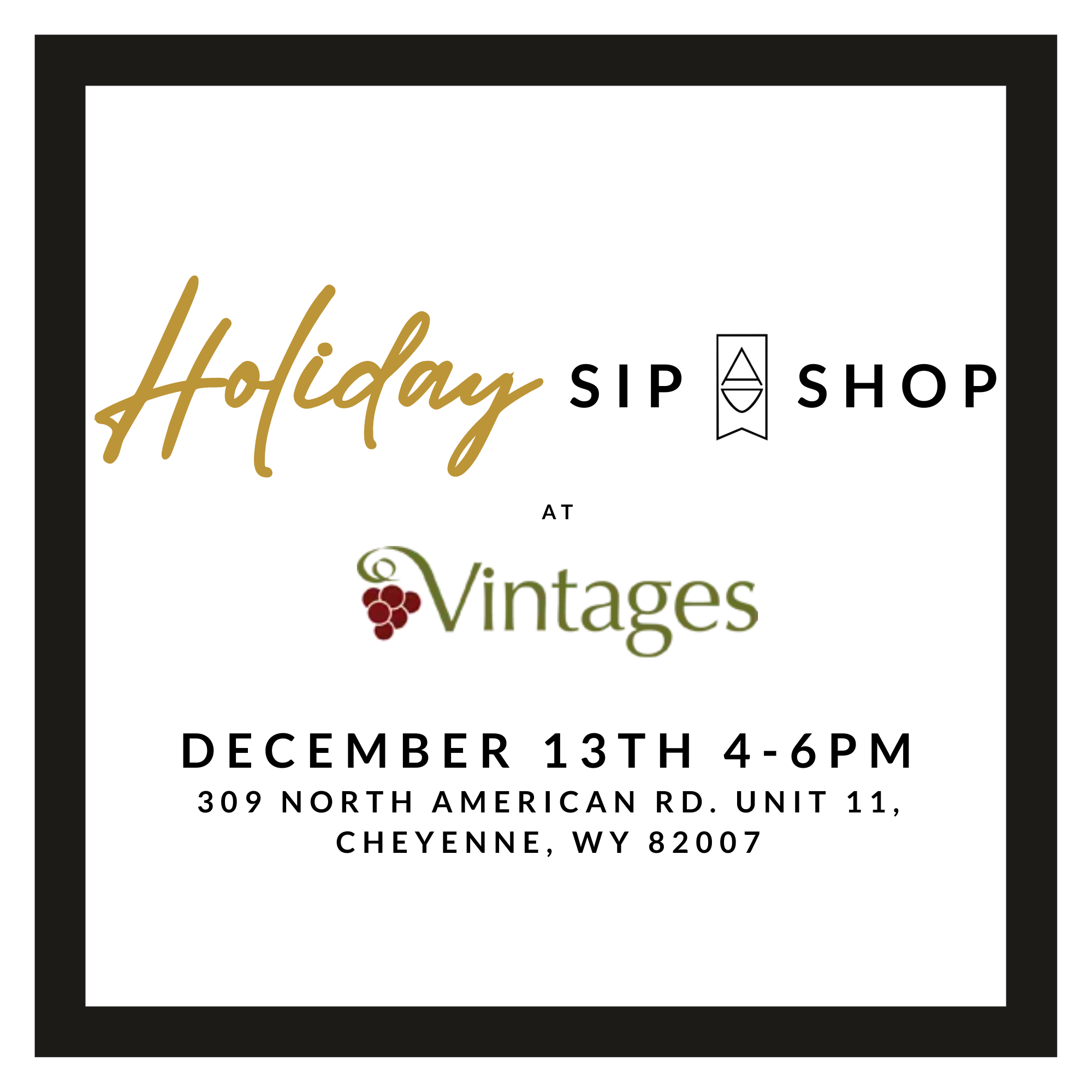 Holiday Sip + Shop at Vintages – Alexis Drake